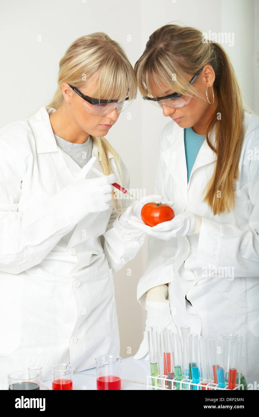 Female in lab Stock Photo - Alamy