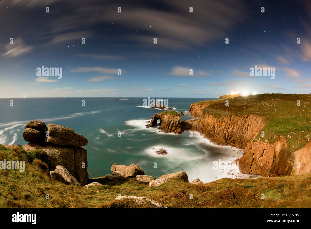 Moonlight coastal scene hi-res stock photography and images - Alamy