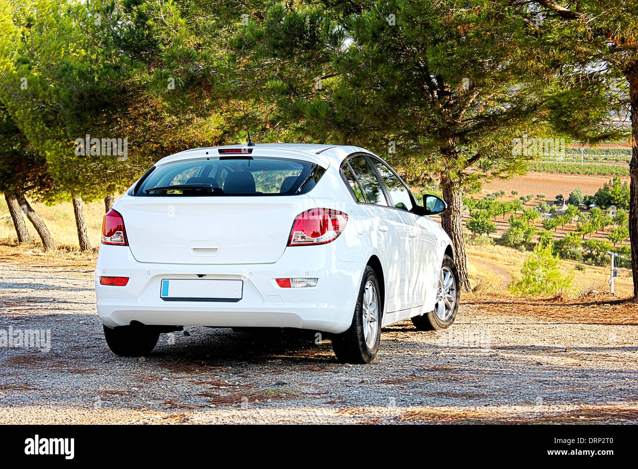 White modern car Stock Photo - Alamy
