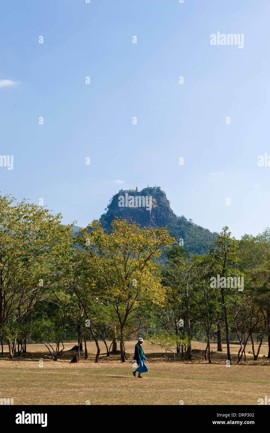 Myanmar, Popa mount, landscape Stock Photo - Alamy