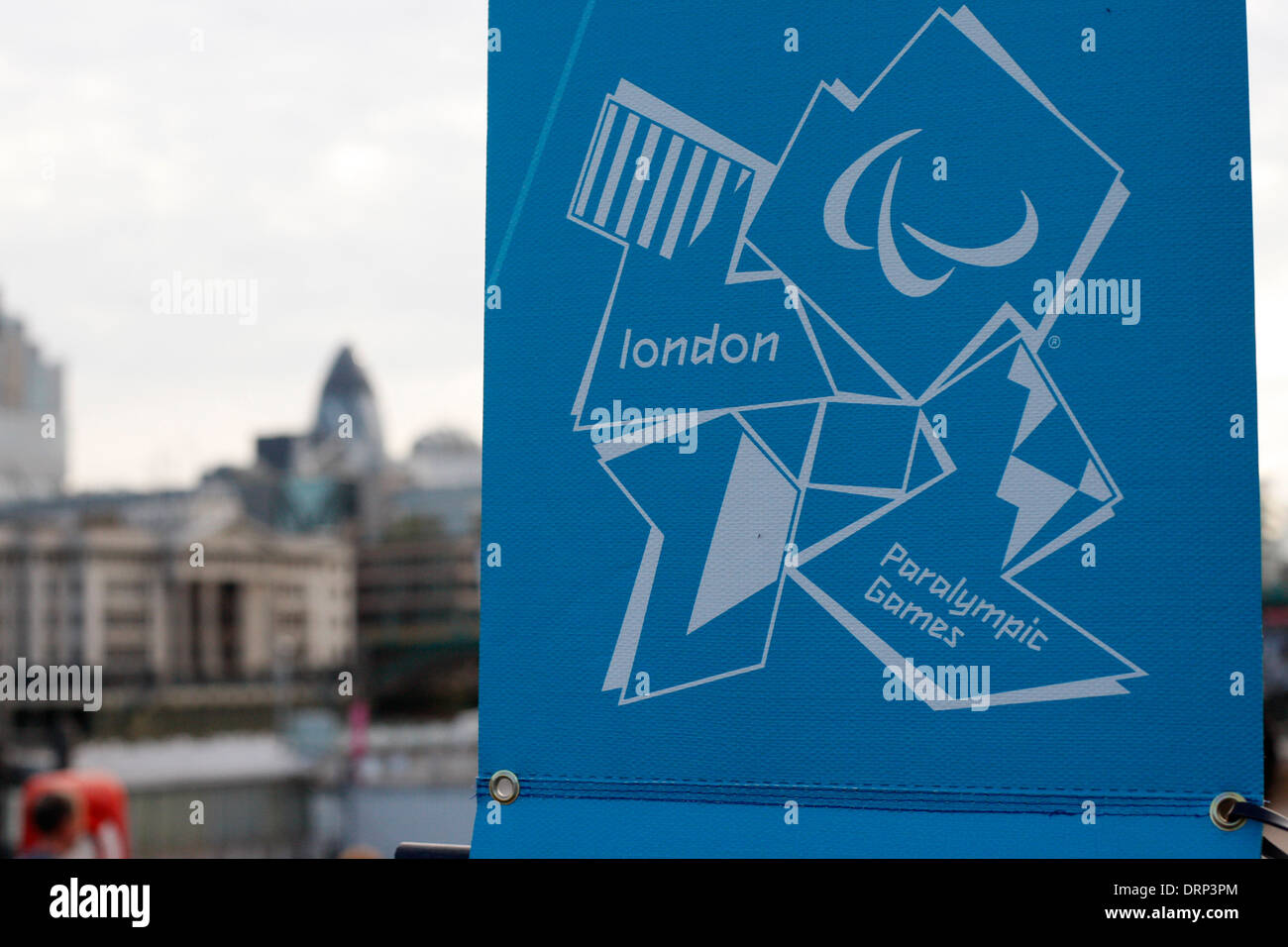 2012 London Olympics and Paralympic signs Stock Photo - Alamy