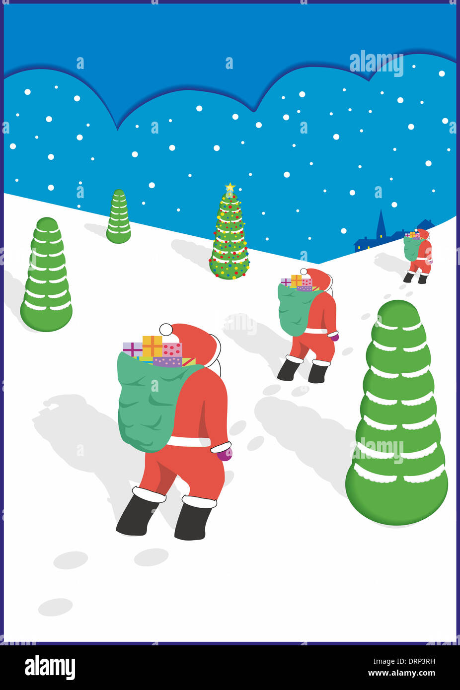 Delivering christmas presents hi-res stock photography and images - Alamy