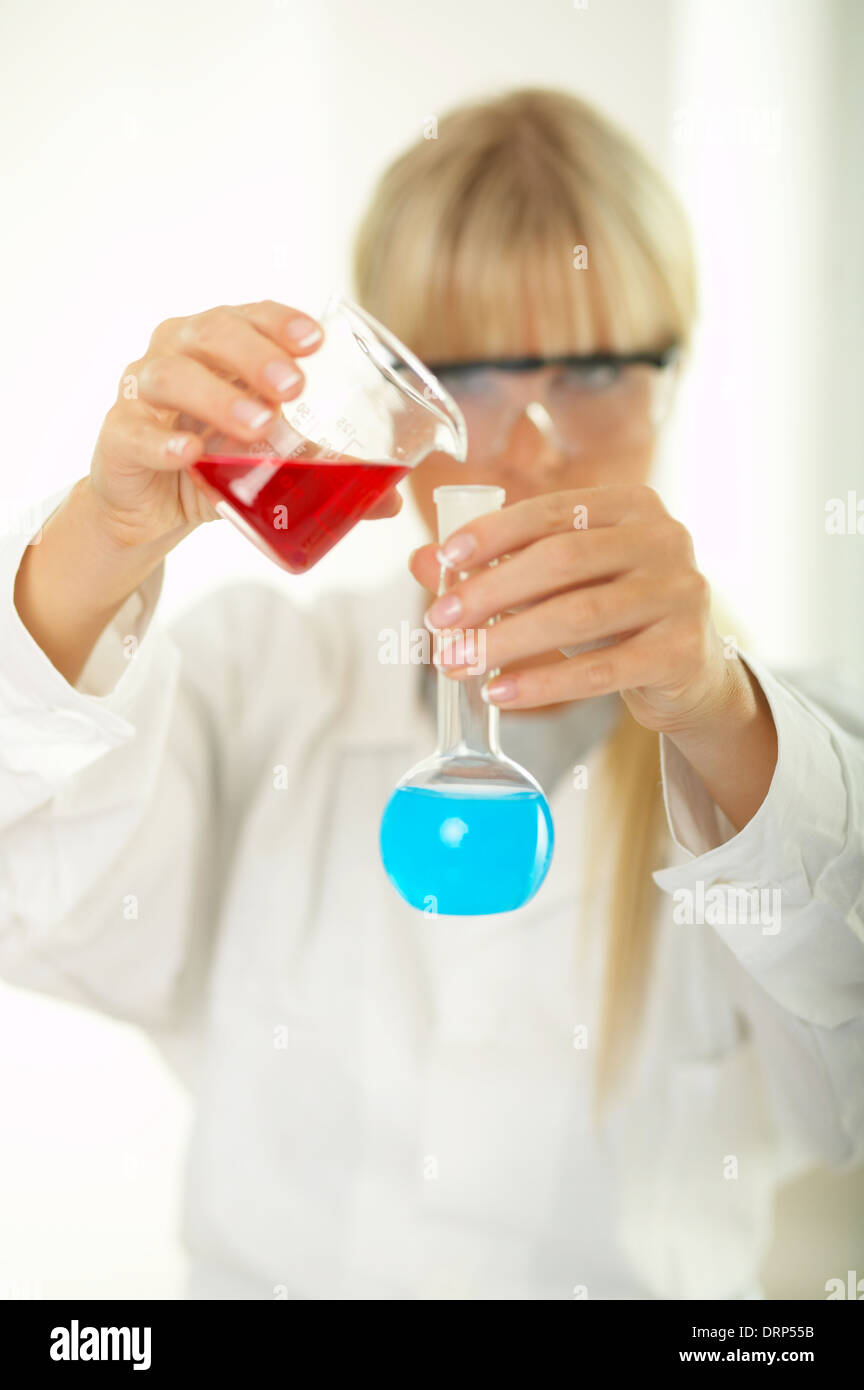 Female in lab Stock Photo - Alamy