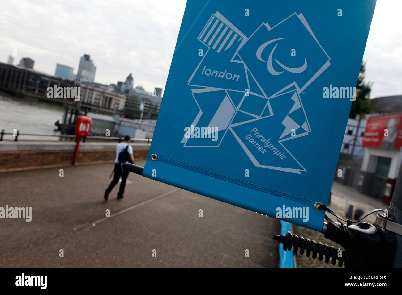 2012 London Olympics and Paralympic signs Stock Photo - Alamy