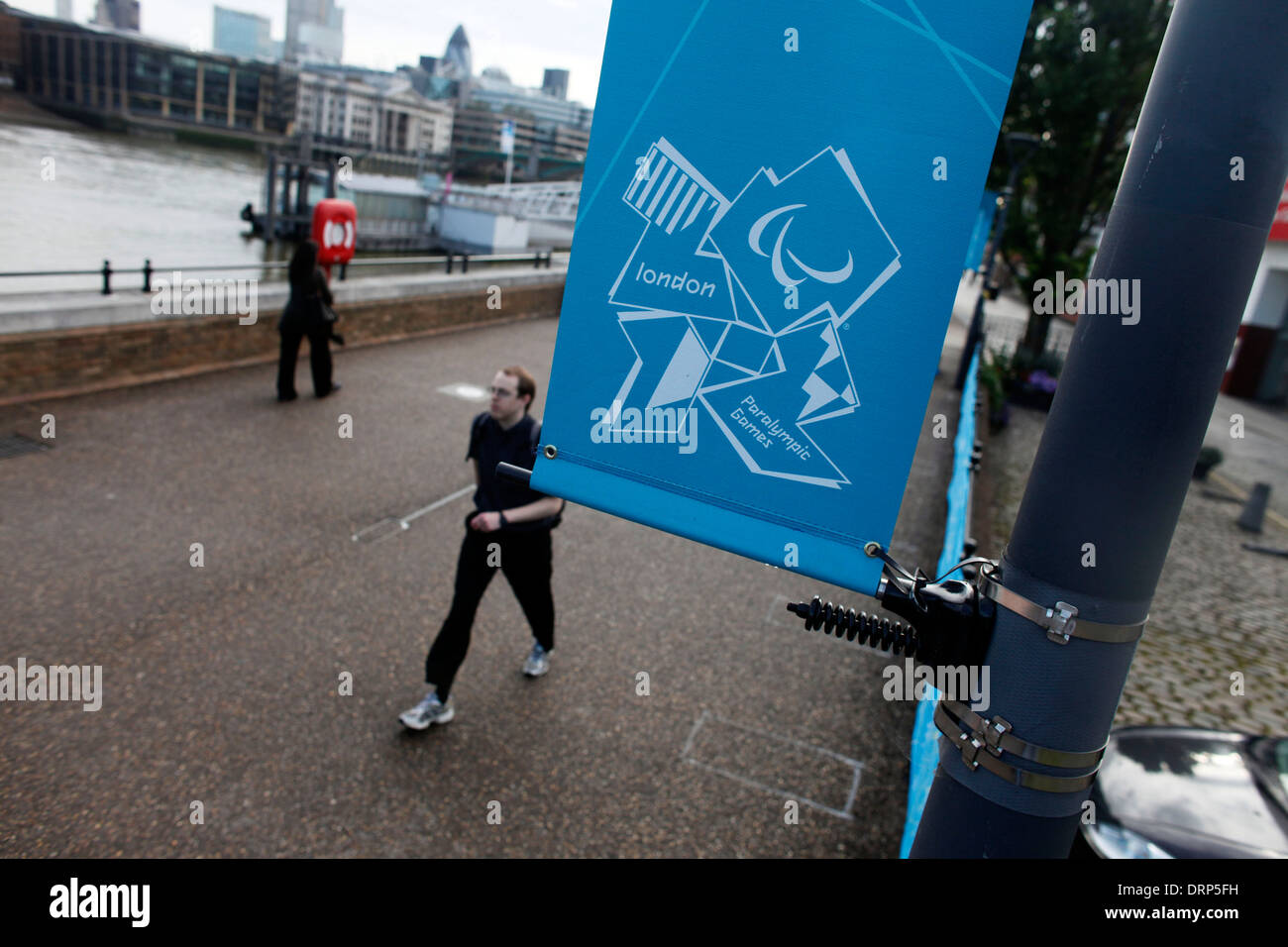 2012 London Olympics and Paralympic signs Stock Photo - Alamy