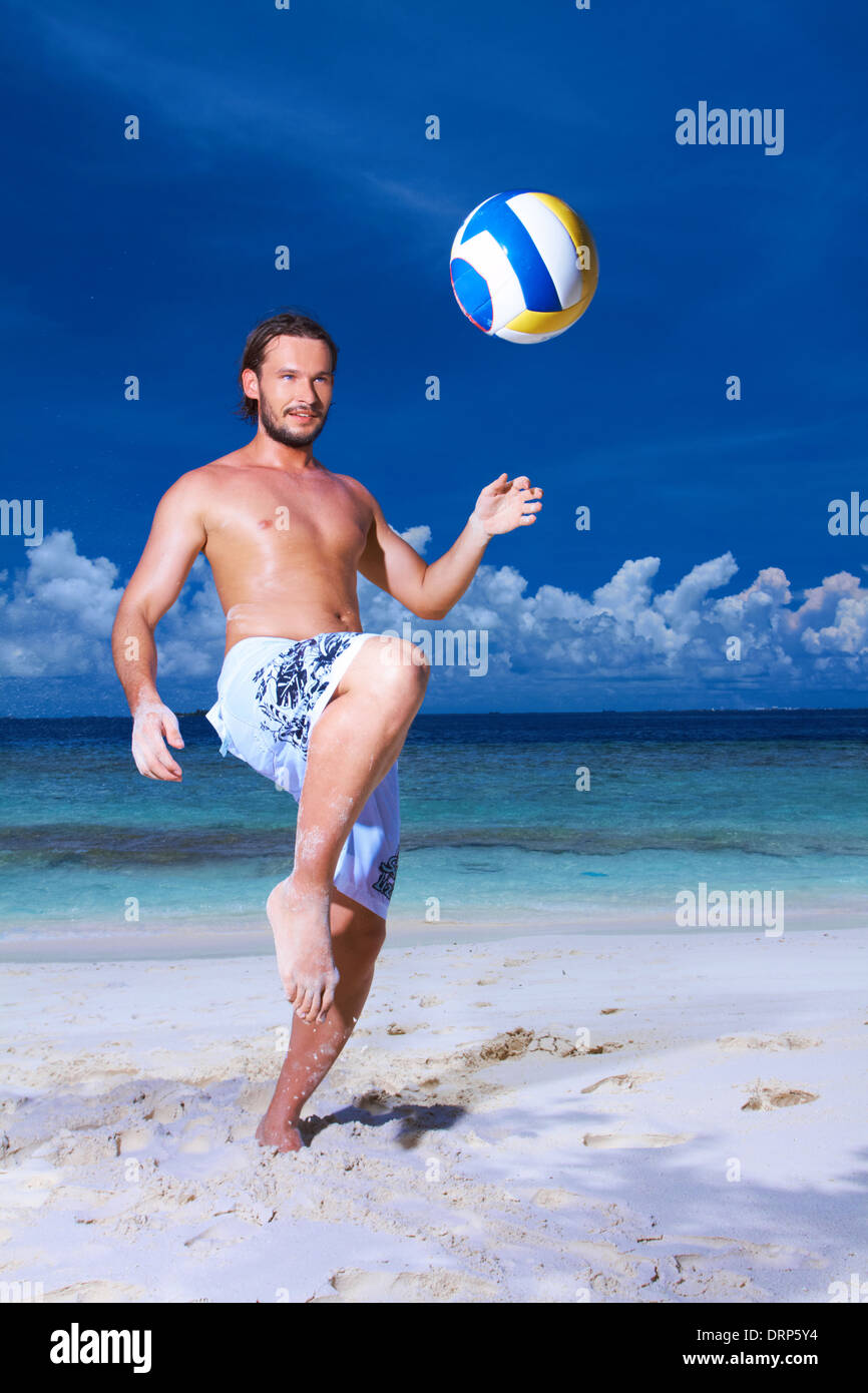 Handsome Man at Maldives Stock Photo - Alamy