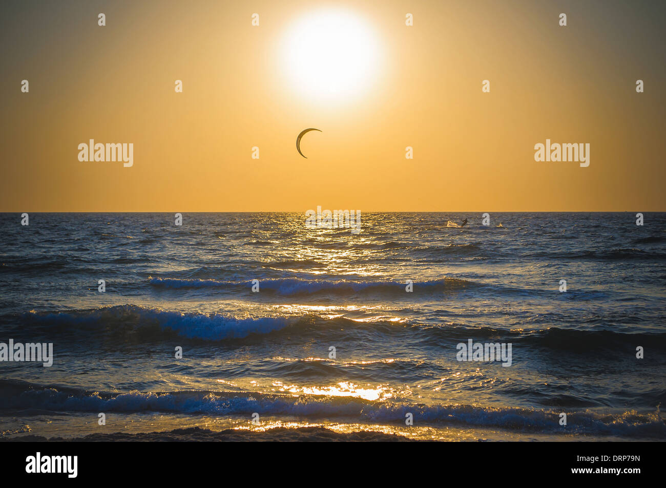 Photo Sea surfer far Stock Photo - Alamy