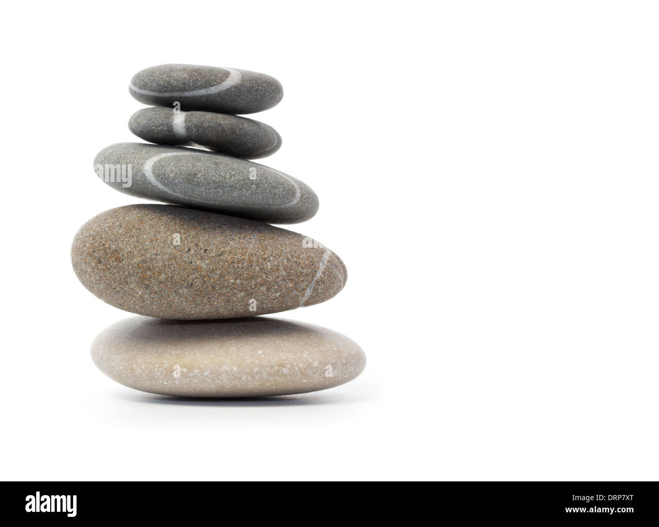 Stack of balanced stones against white background Stock Photo - Alamy