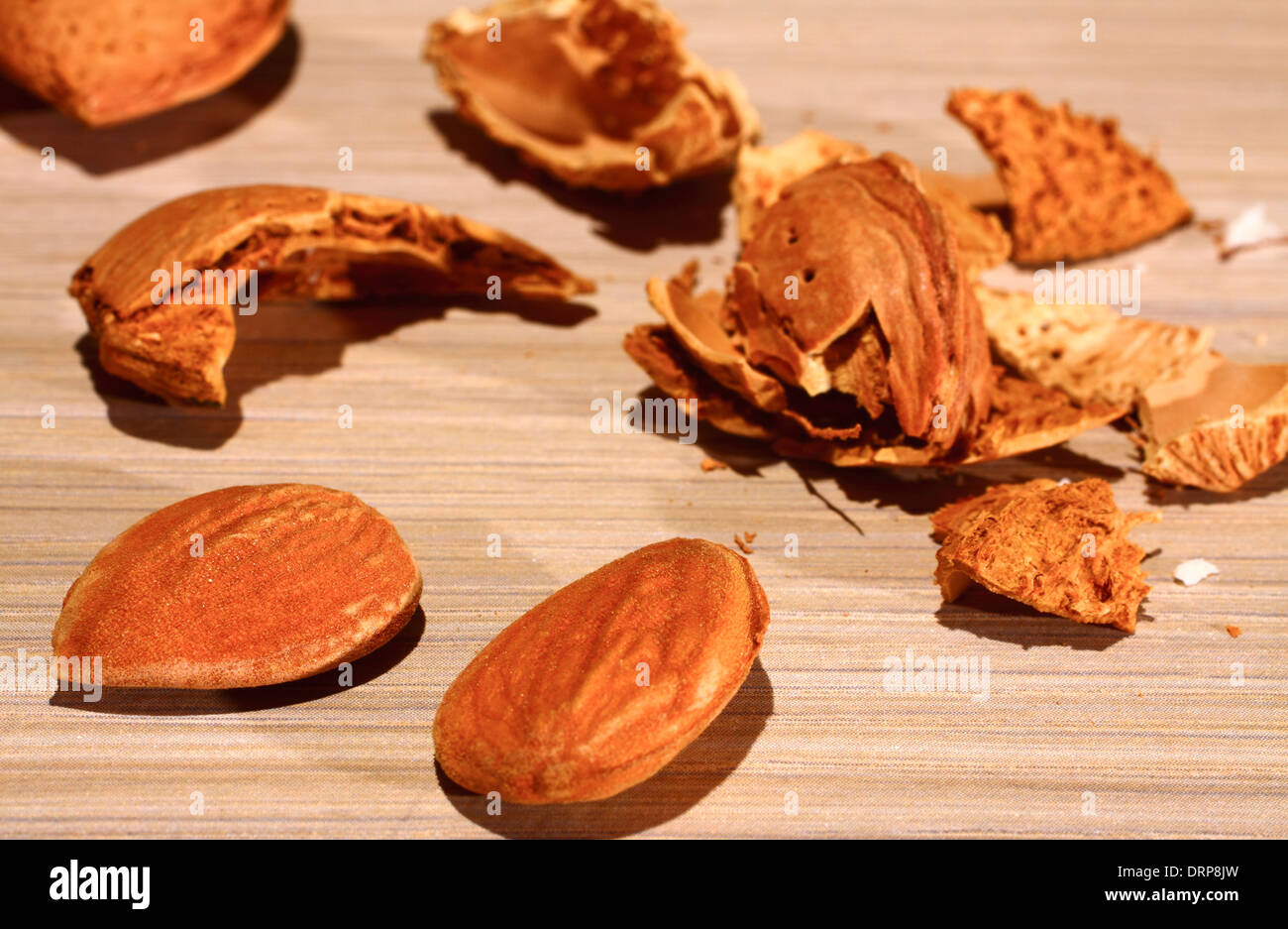 Opened almonds wood shells hi-res stock photography and images - Alamy