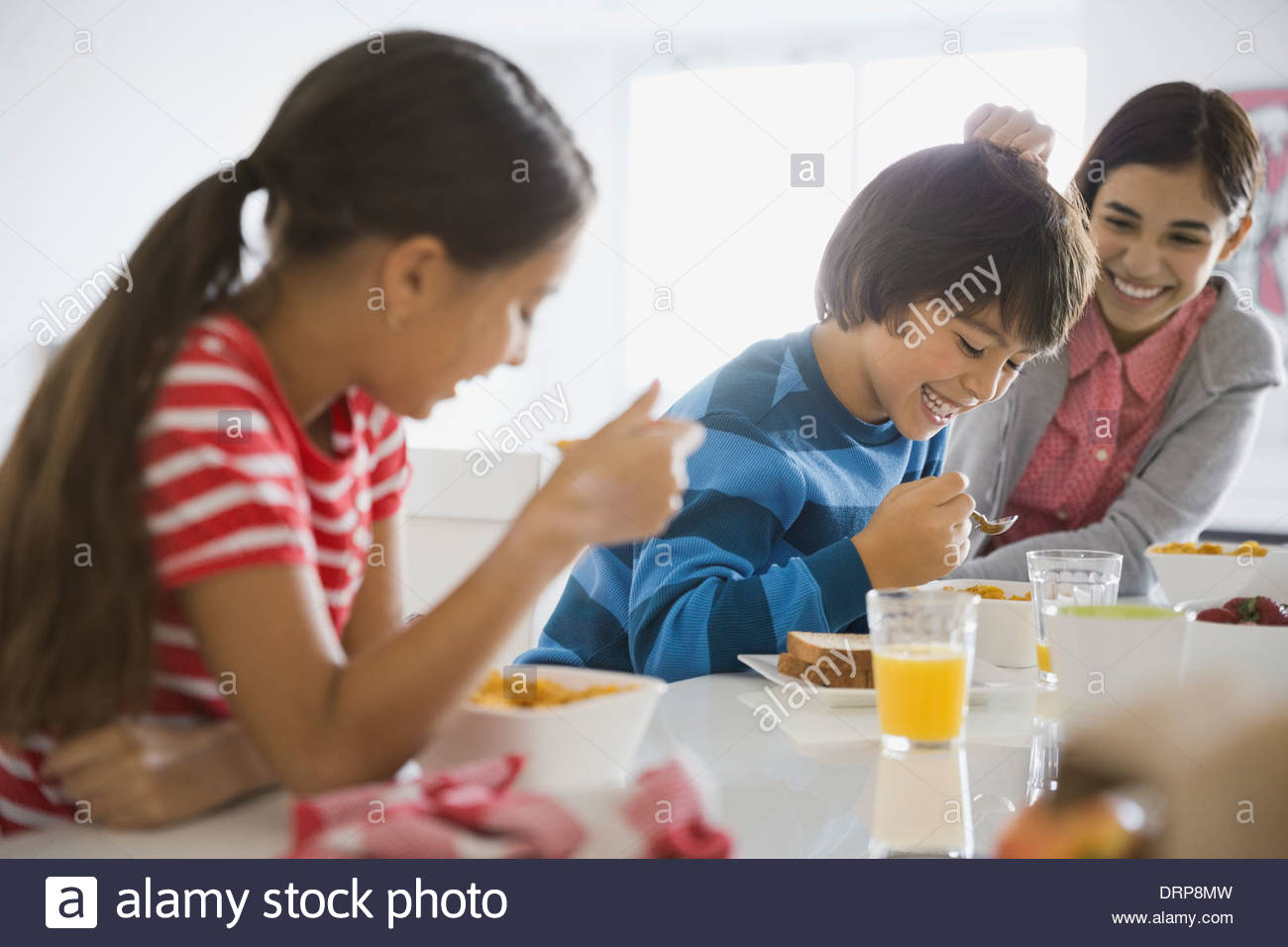 Eating breakfast hi-res stock photography and images - Alamy