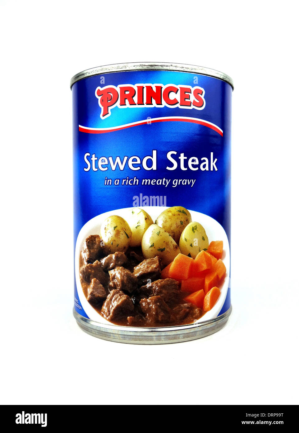 a tin of Princes stewing steak Stock Photo - Alamy