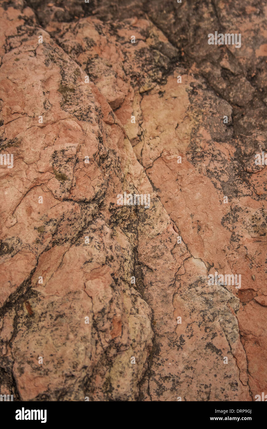 View of different colored rock layers in a river bed Stock Photo - Alamy
