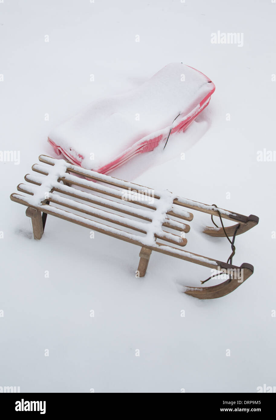 Plastic sledges hi-res stock photography and images - Alamy
