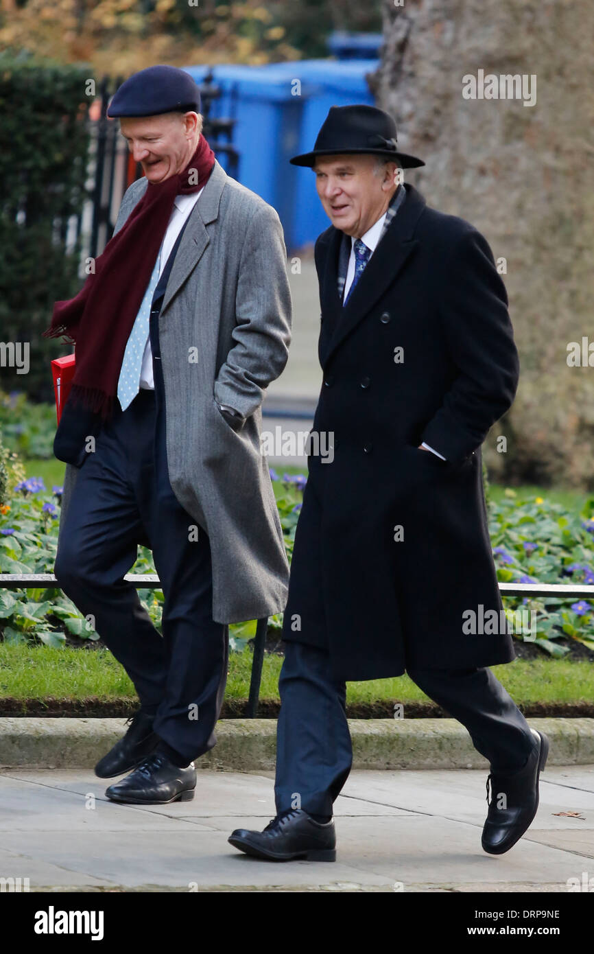 David Willetts (L) and Business Secretary Vince Cable Stock Photo - Alamy