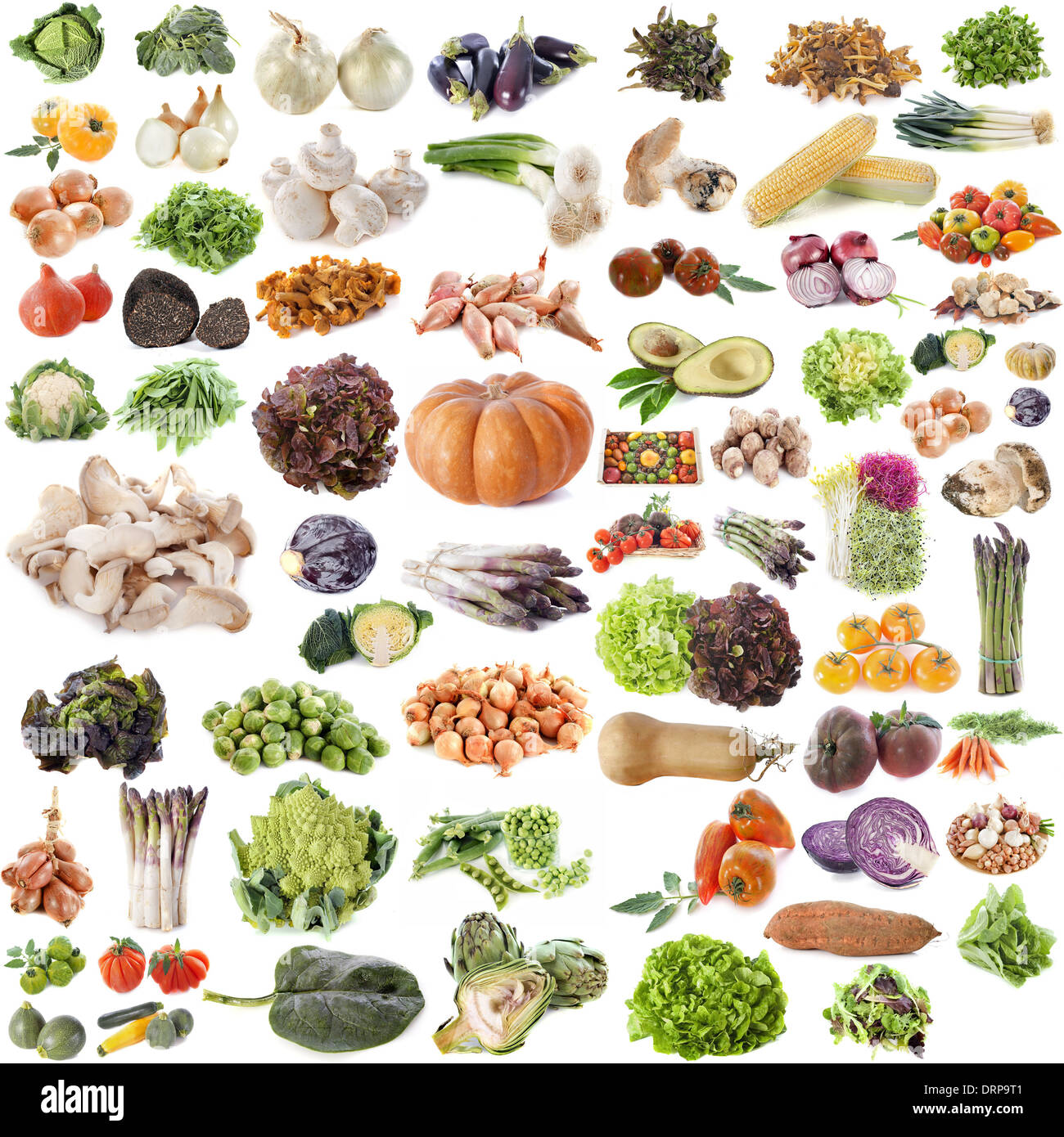 group of vegetables in front of white background Stock Photo - Alamy