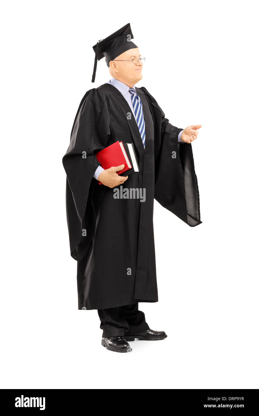 College dean in graduation gown hi-res stock photography and images - Alamy