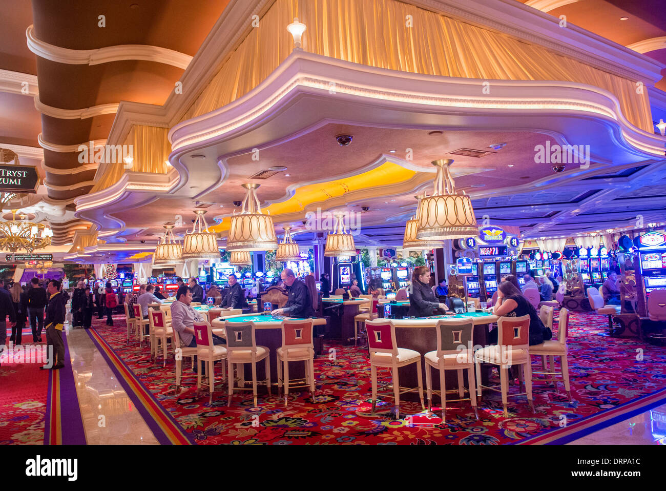 The interior of Wynn Hotel and casino in Las Vegas Stock Photo - Alamy