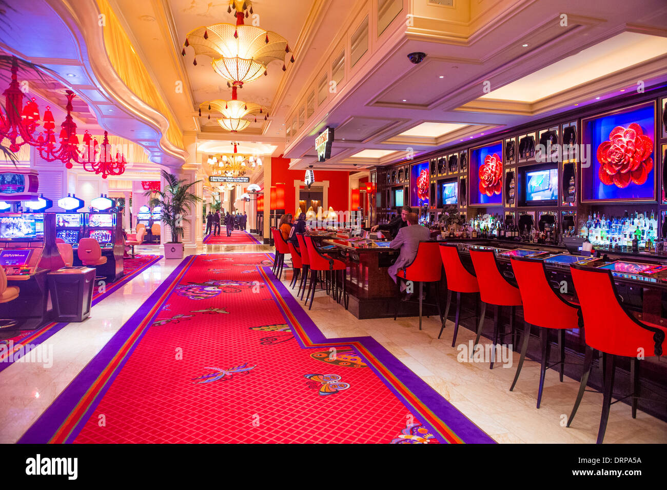The interior of Wynn Hotel and casino in Las Vegas Stock Photo - Alamy