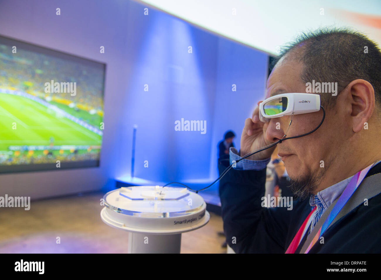 The Sony booth at the CES show in Las Vegas Stock Photo - Alamy