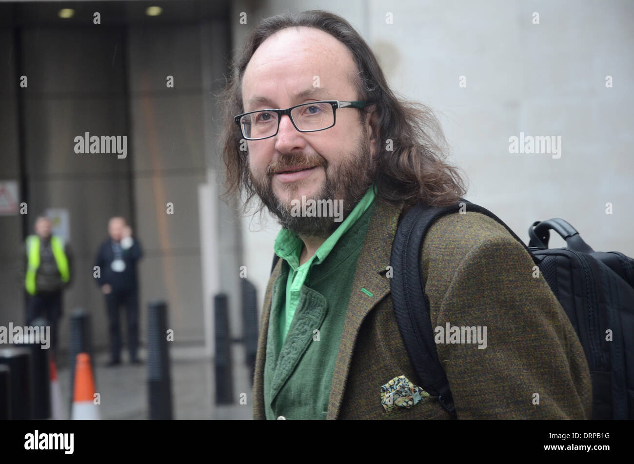 London, UK. 30th January 2014. Hairy Biker Dave Myers at BBC Radio ...