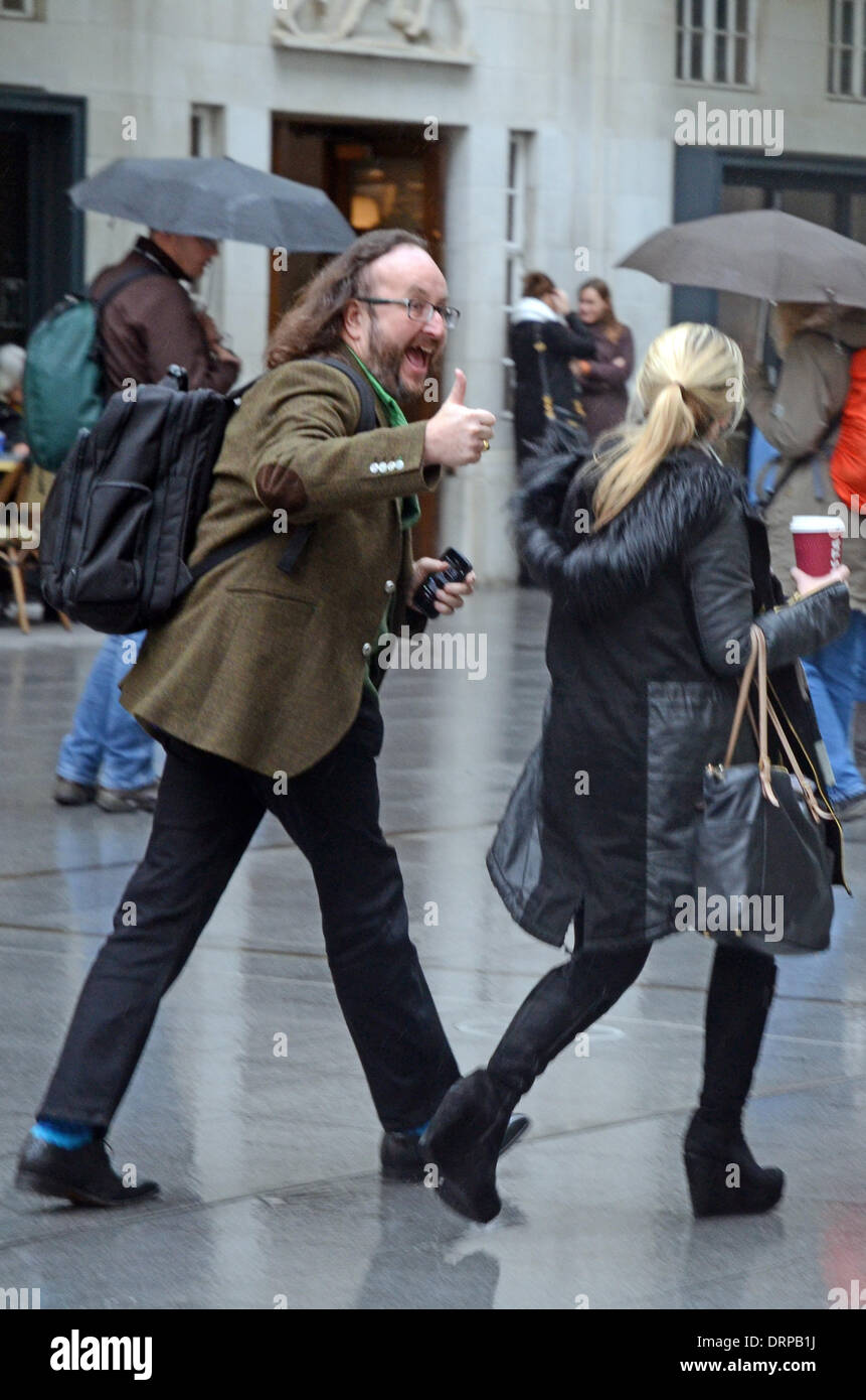 London, UK. 30th January 2014. Hairy Biker Dave Myers at BBC Radio ...