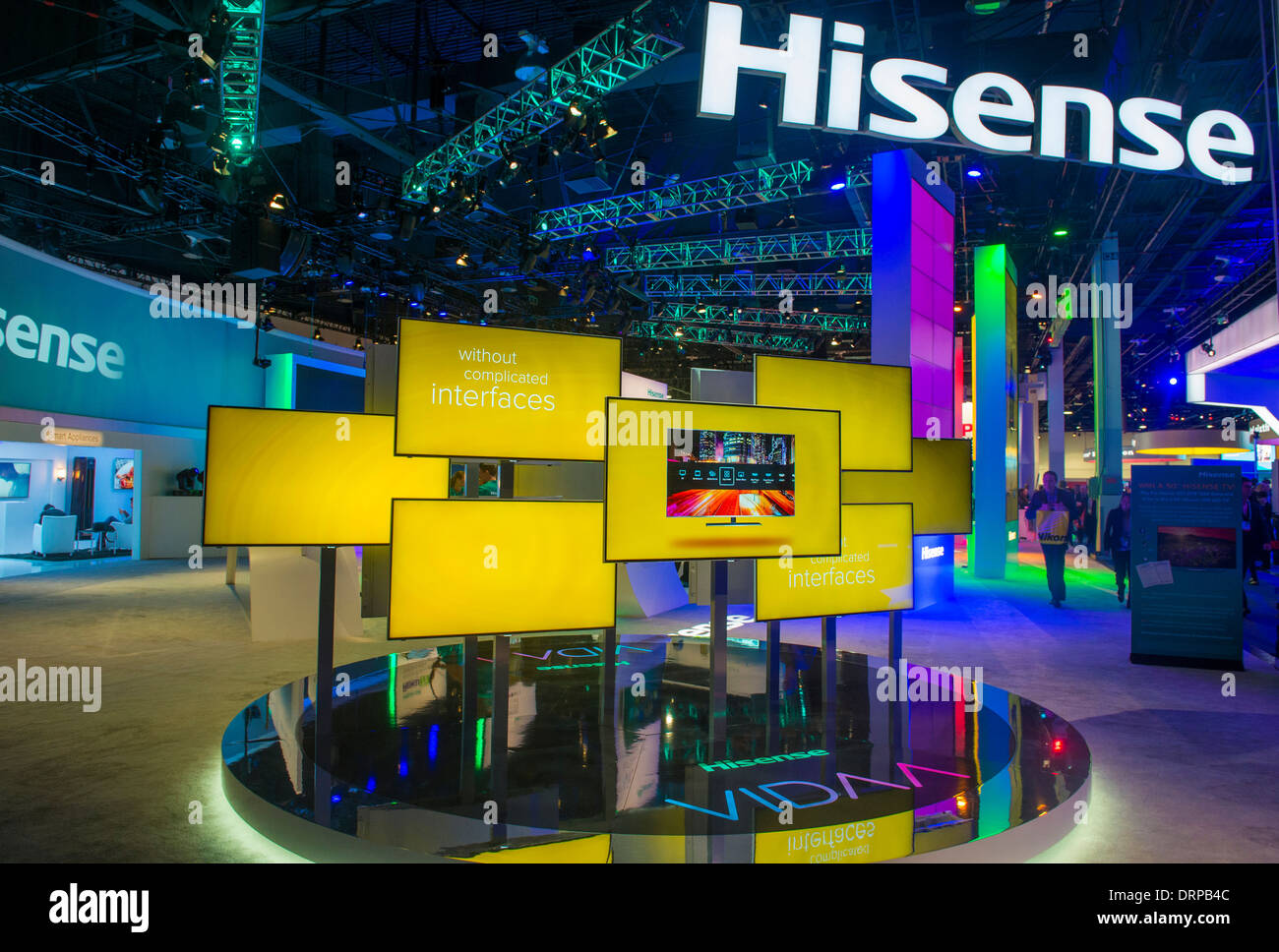The Hisense booth at the CES show in Las Vegas Stock Photo - Alamy