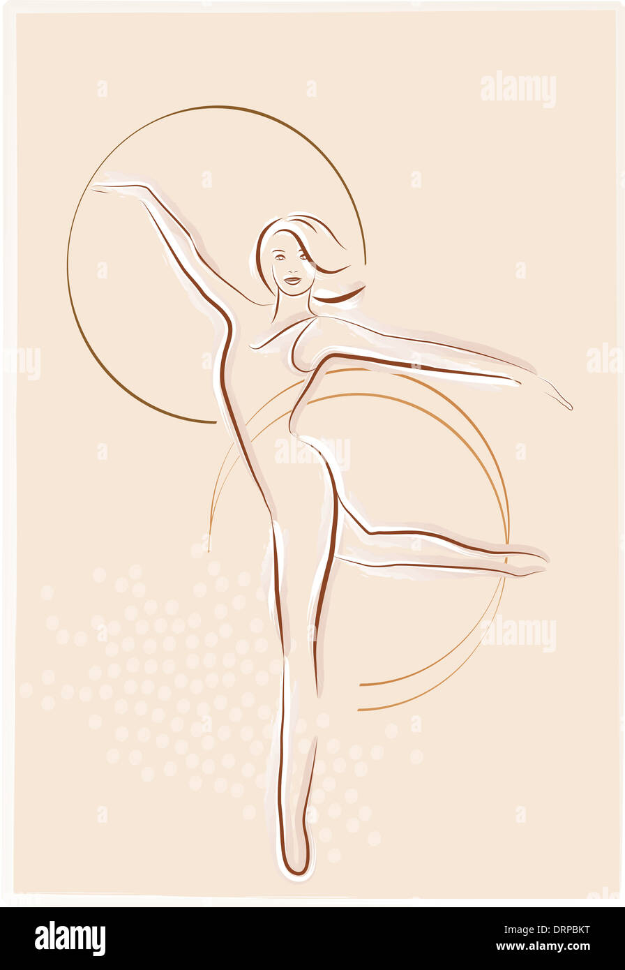 girl with gymnastic hoops Stock Photo - Alamy