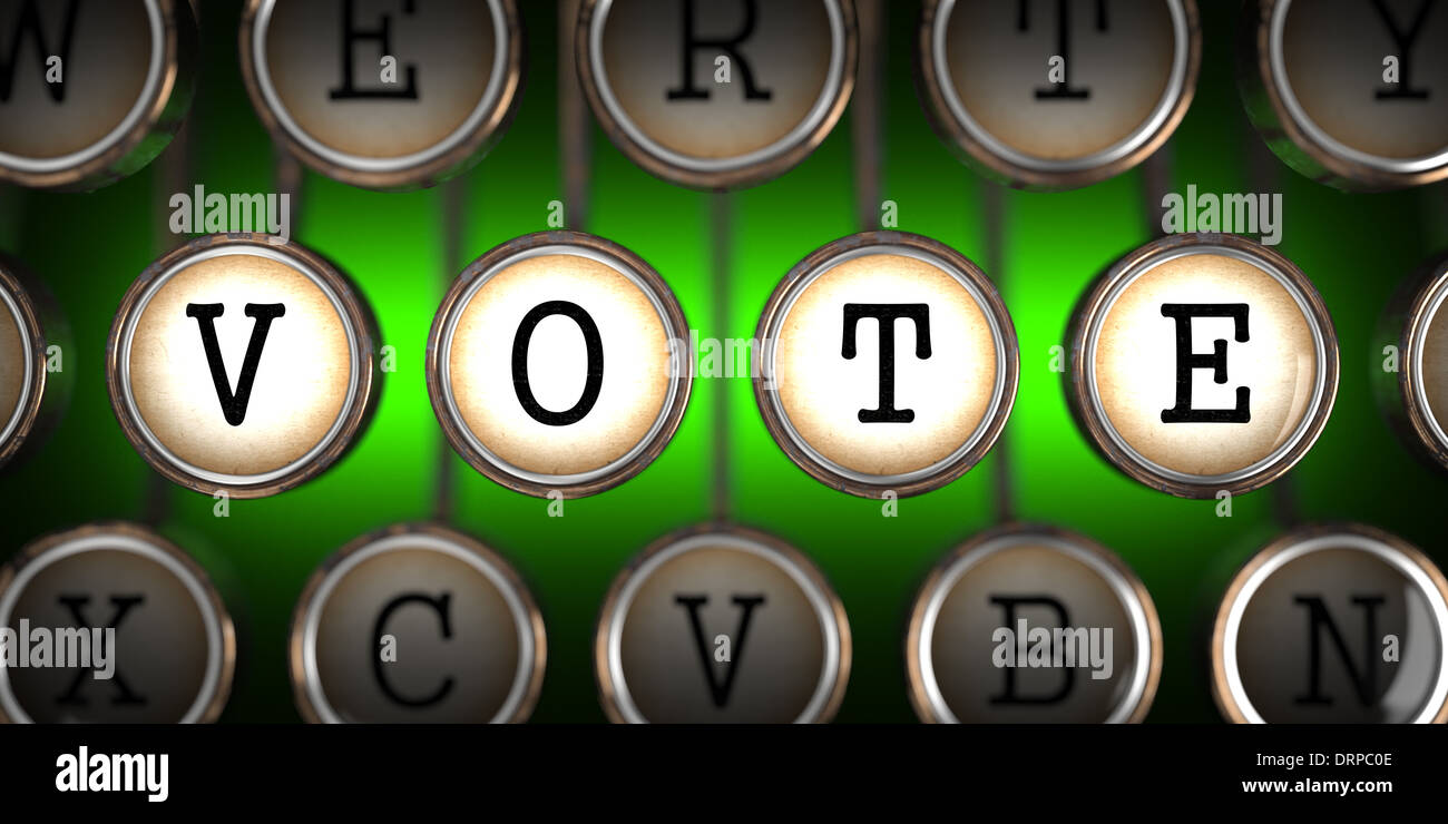 Slogan vote hi-res stock photography and images - Alamy
