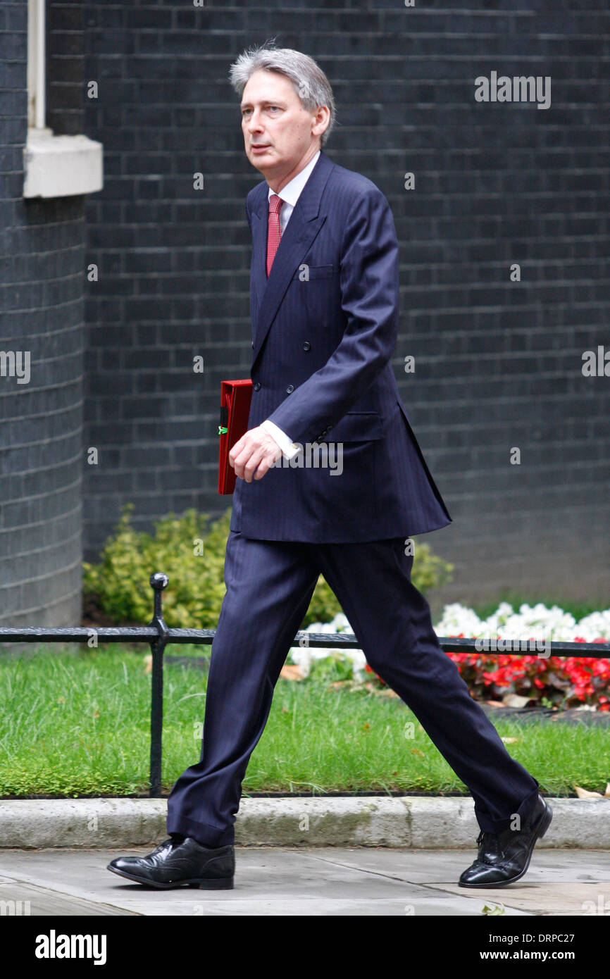 Defence Secretary Philip Hammond arrives in Downing Street for a ...