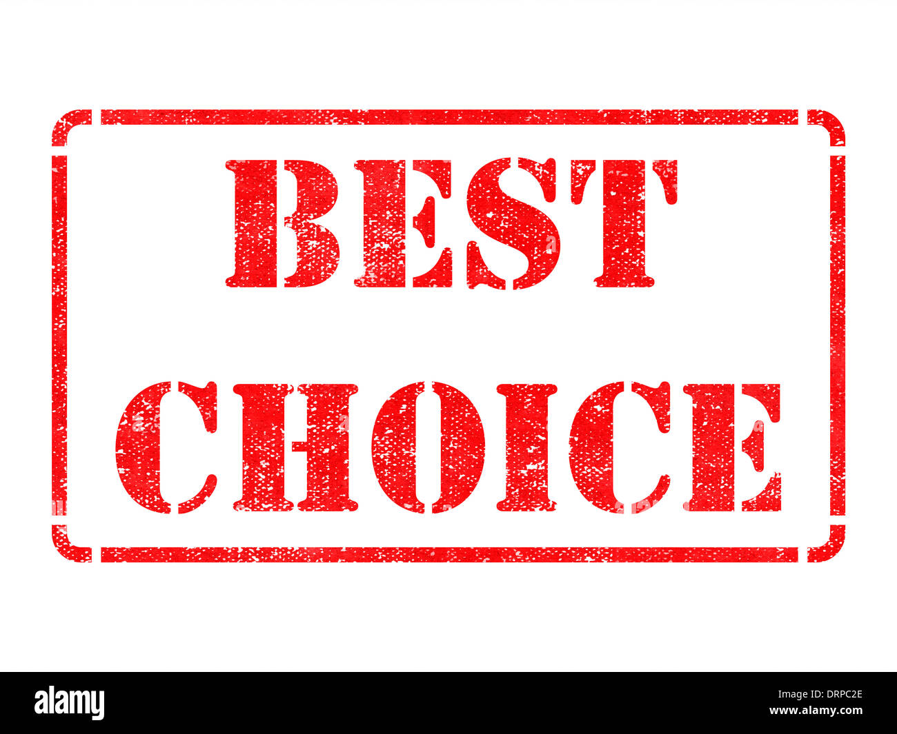 Best Choice on Red Rubber Stamp Stock Photo - Alamy