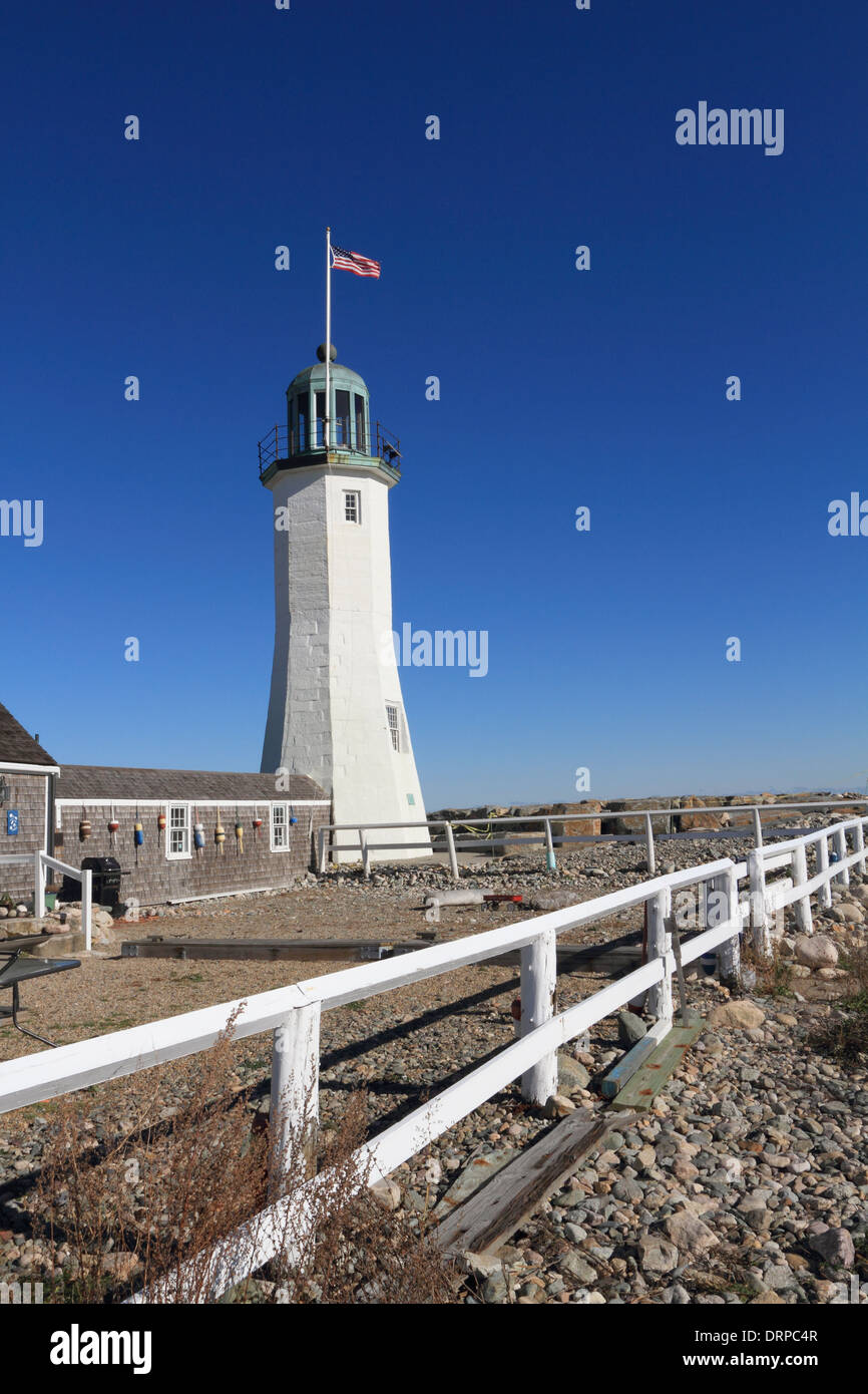 Scituate Lighthouse, Massachusetts, USA Stock Photo - Alamy