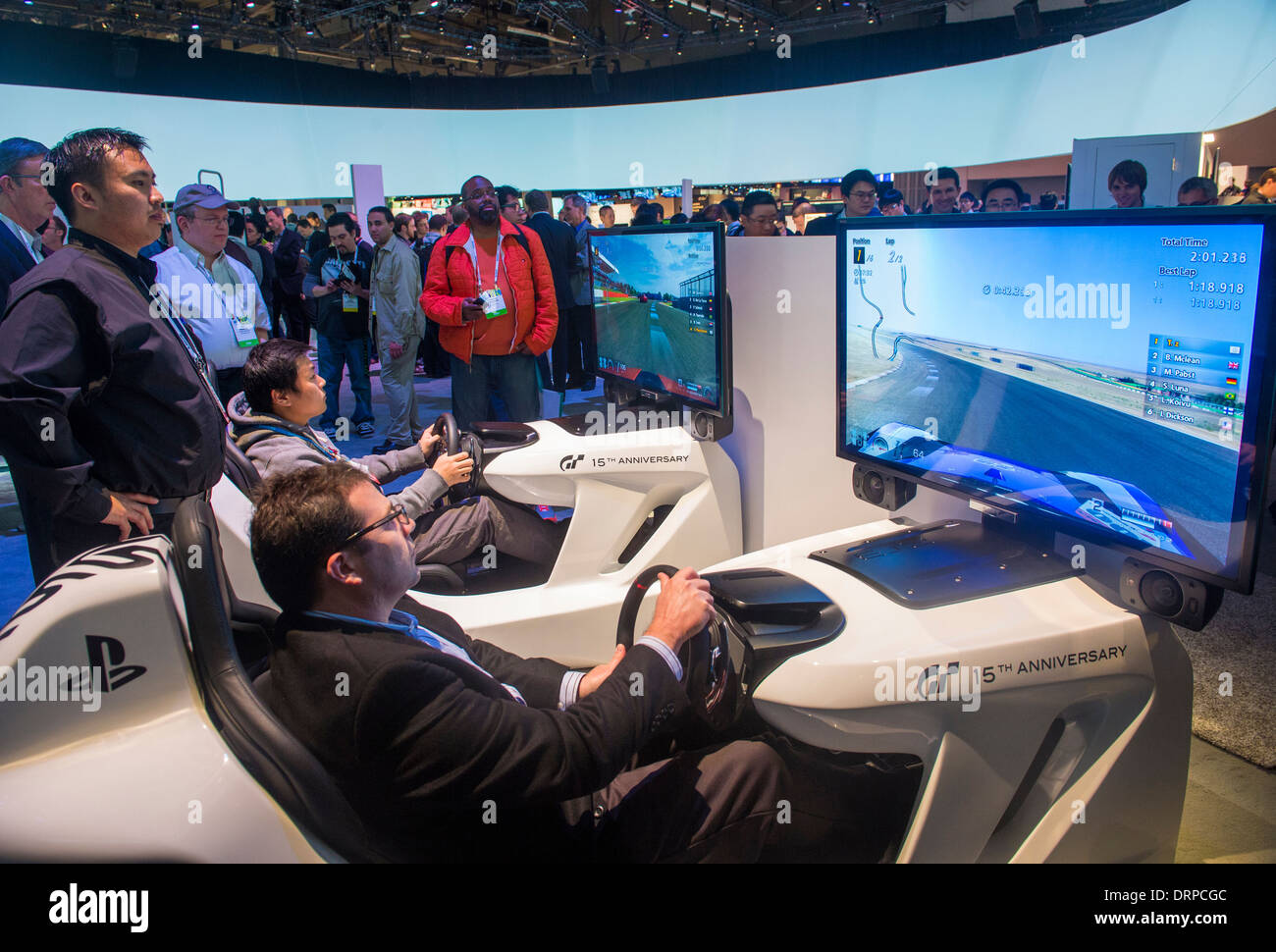 The Sony booth at the CES show in Las Vegas Stock Photo - Alamy