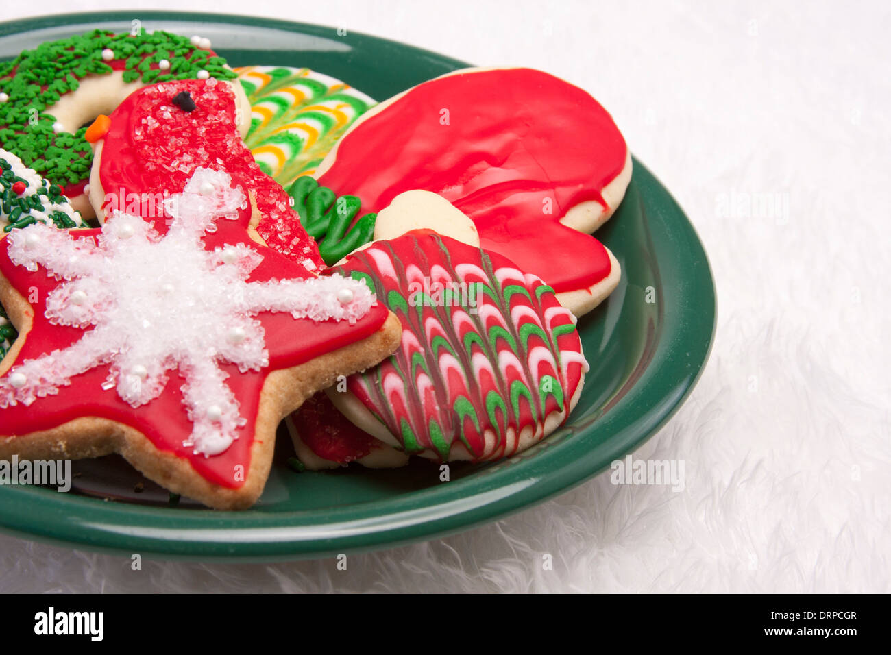 Christmas cookies plate Stock Photo - Alamy