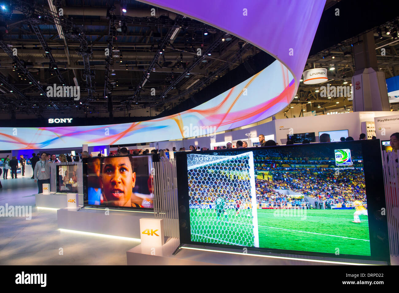 The Sony booth at the CES show in Las Vegas Stock Photo - Alamy