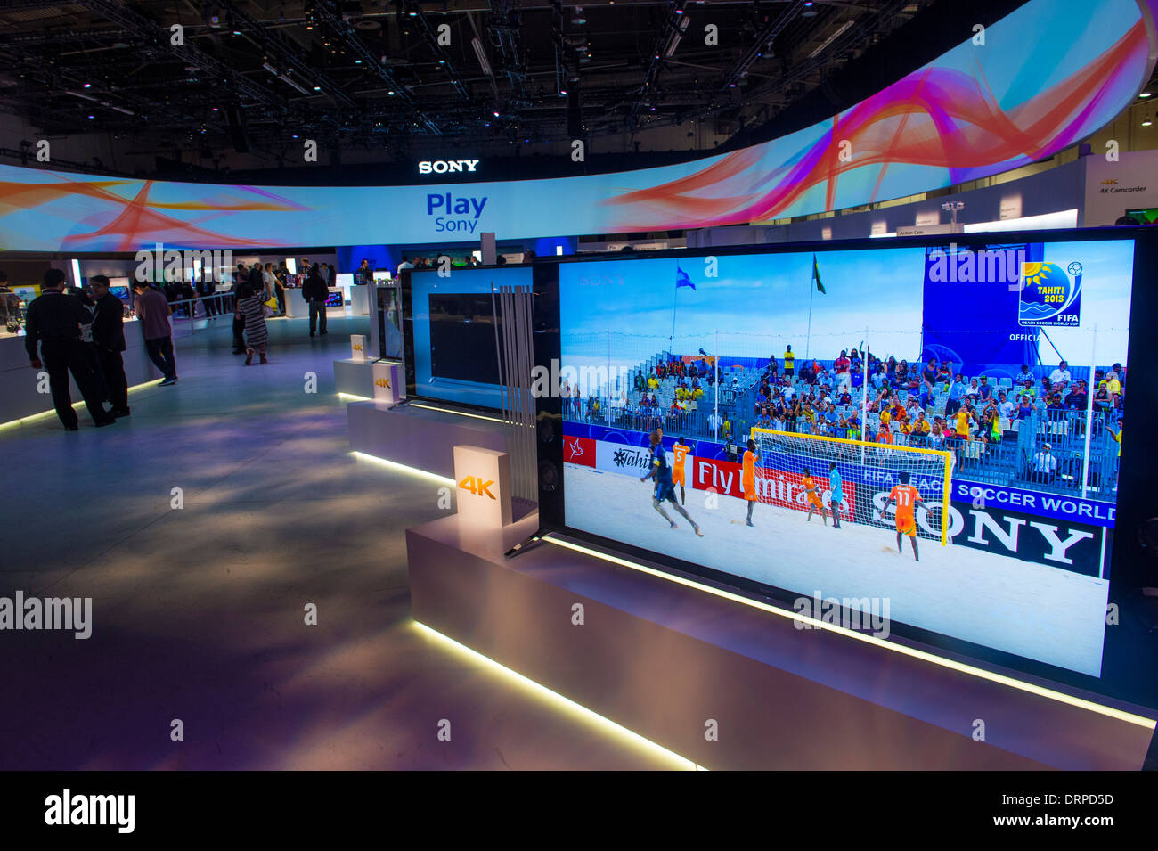The Sony booth at the CES show in Las Vegas Stock Photo - Alamy
