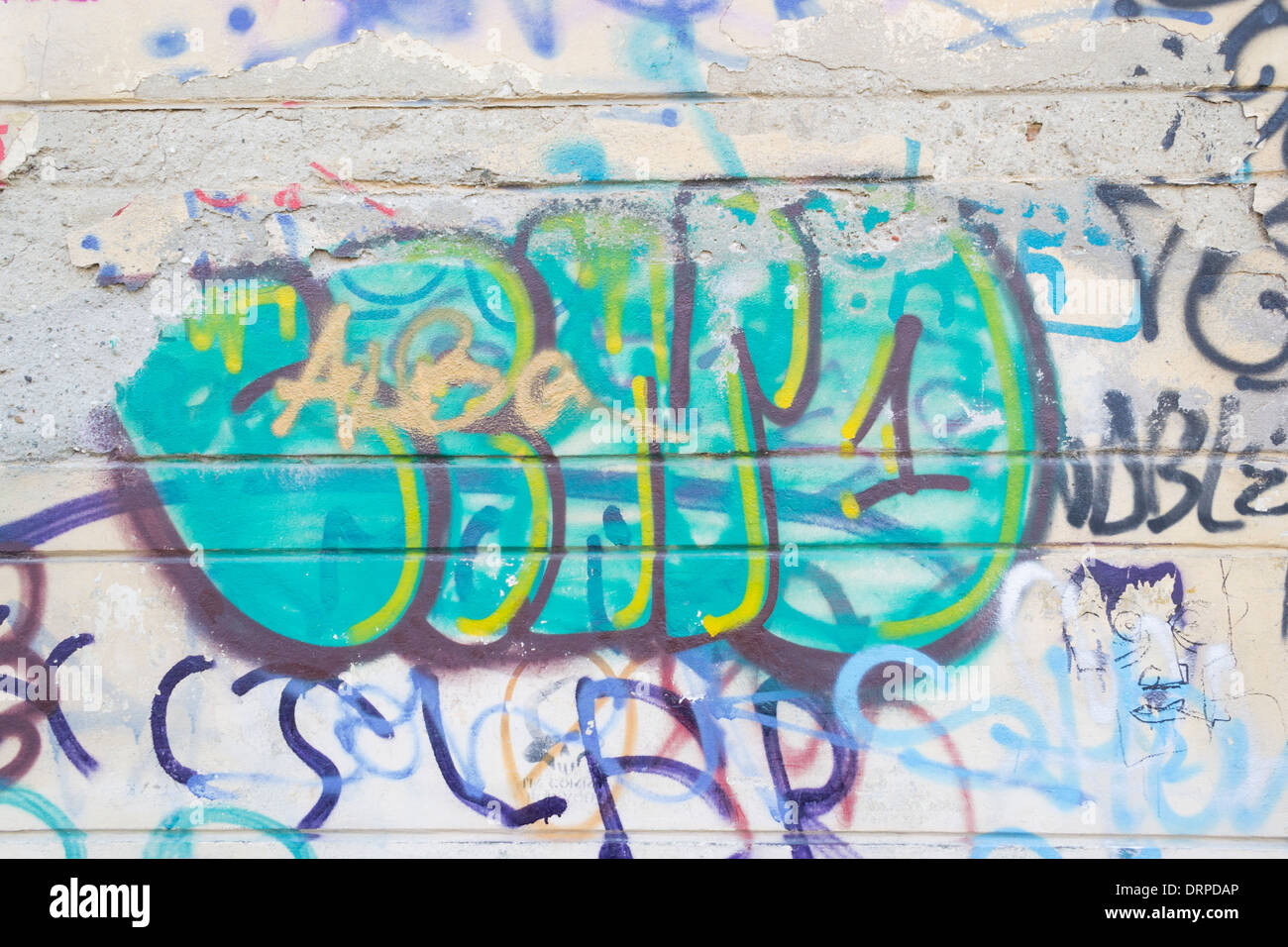 Graffiti street art in Bucharest, Romania Stock Photo - Alamy