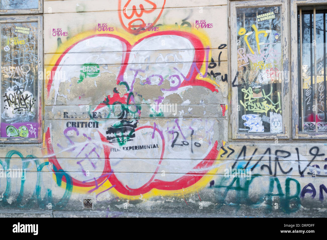 Graffiti street art in Bucharest, Romania Stock Photo - Alamy
