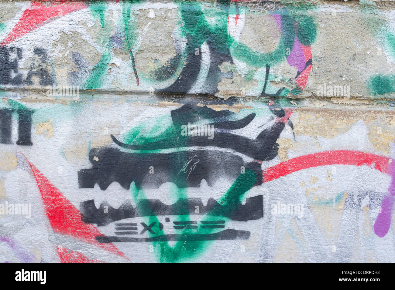 Graffiti street art in Bucharest, Romania Stock Photo - Alamy