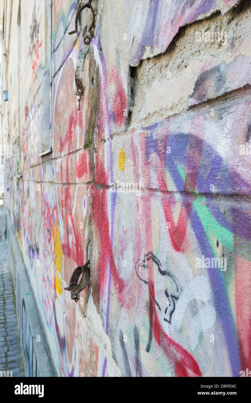 Graffiti street art in Bucharest, Romania Stock Photo - Alamy