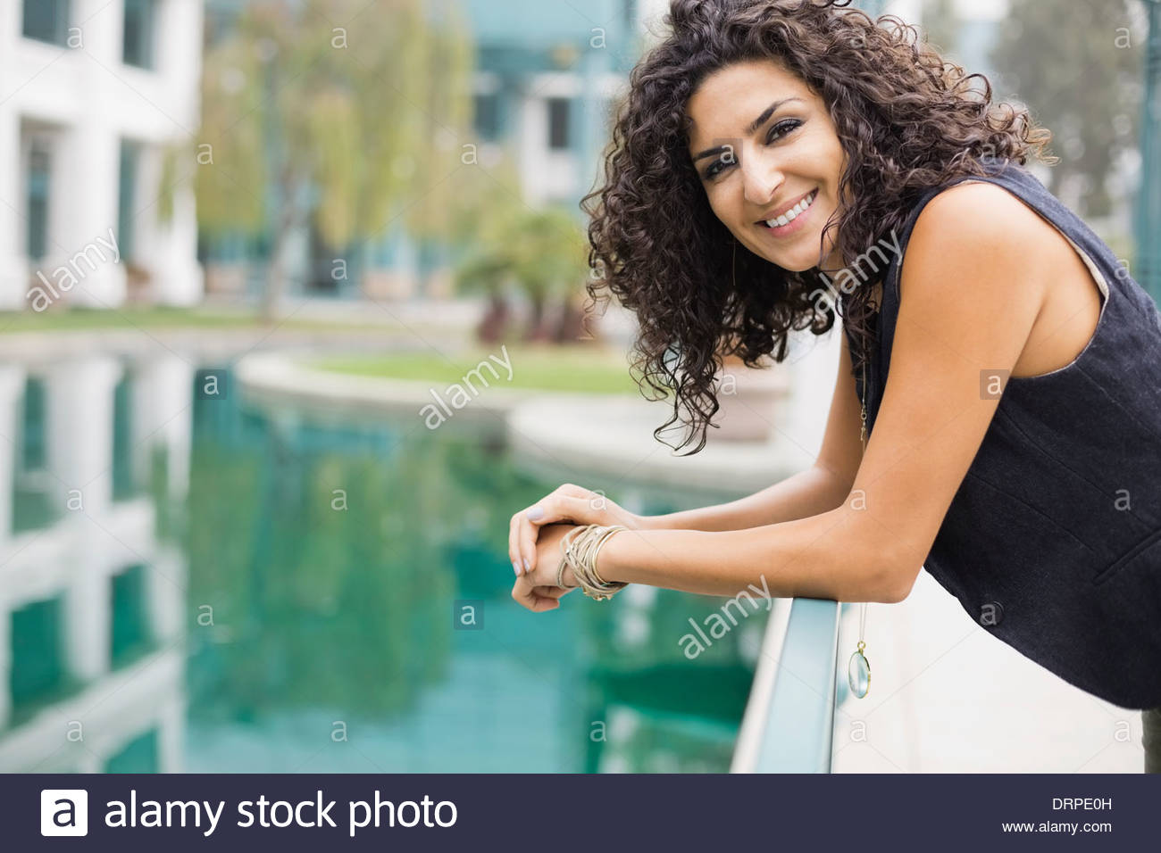 Leaning railing hi-res stock photography and images - Alamy