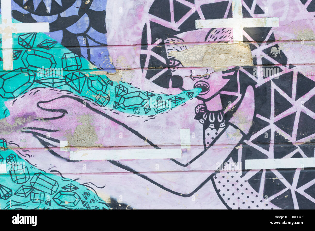 Graffiti street art in Bucharest, Romania Stock Photo - Alamy