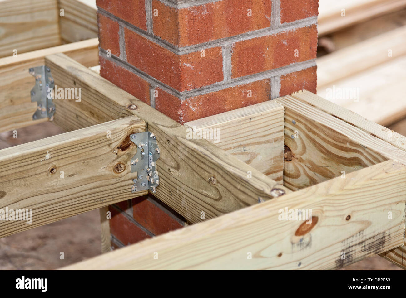 Brick Steps With Wood Framing