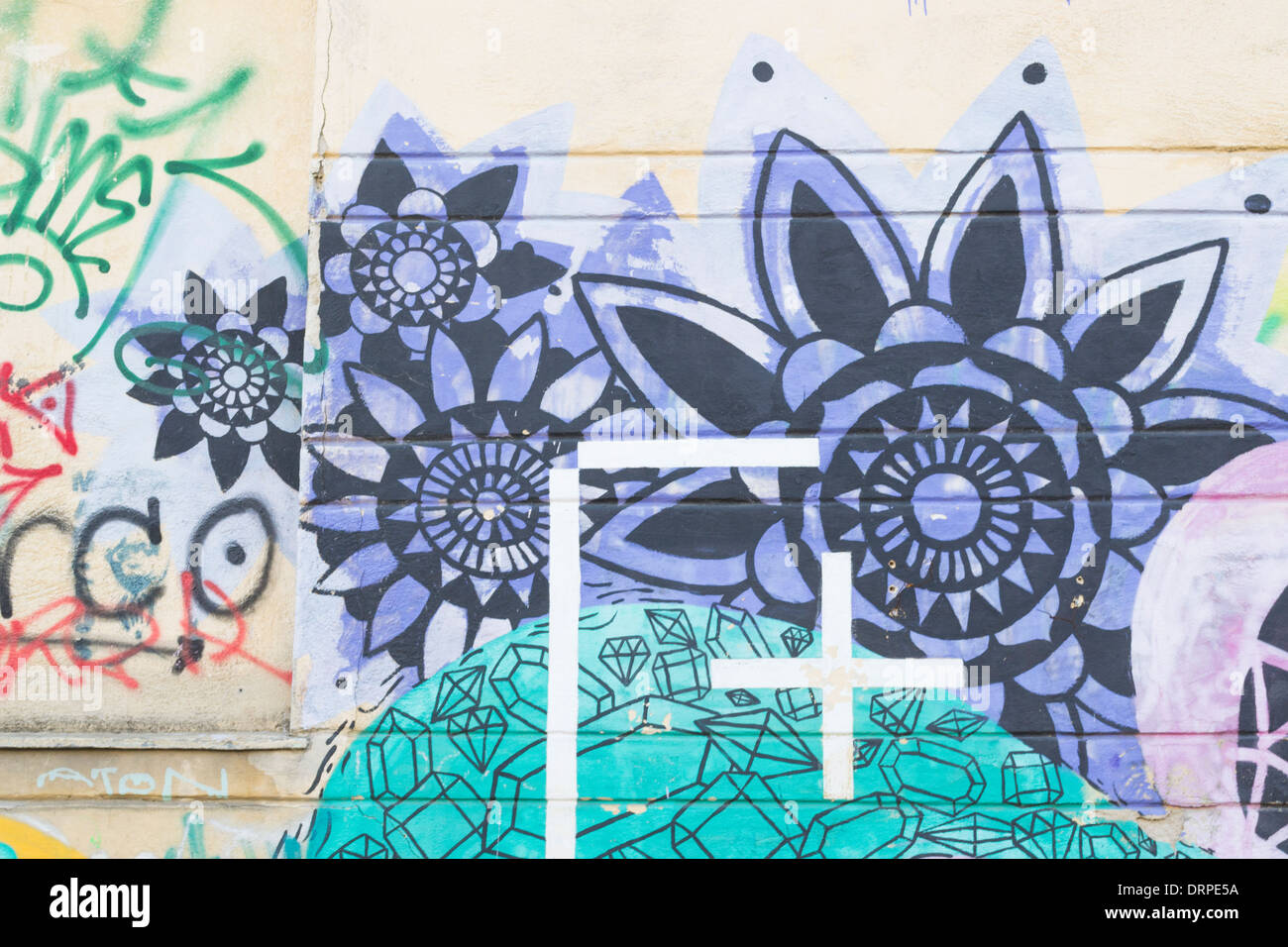 Graffiti street art in Bucharest, Romania Stock Photo - Alamy