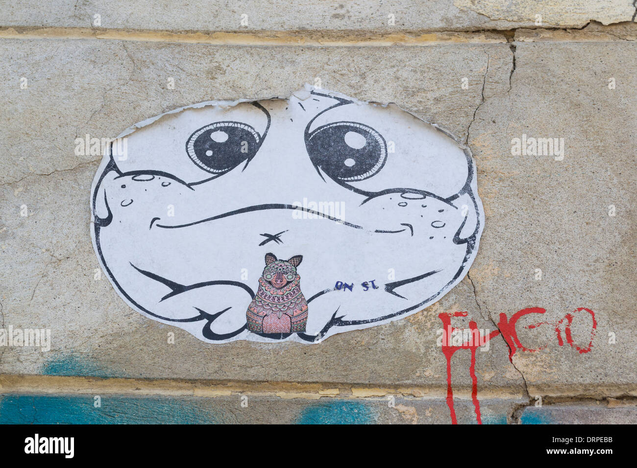 Graffiti street art in Bucharest, Romania Stock Photo - Alamy