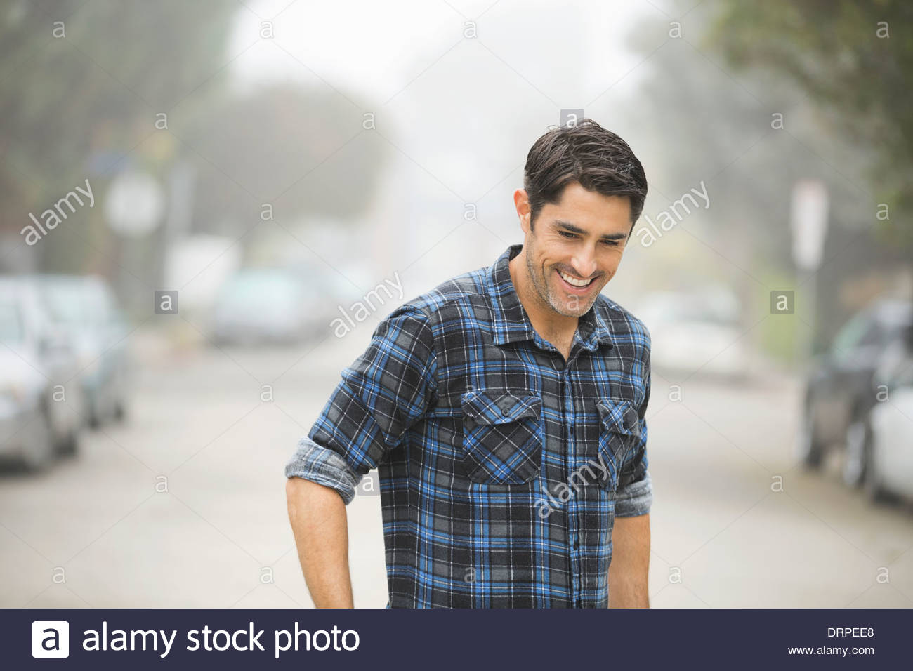 Man candid smile hi-res stock photography and images - Alamy