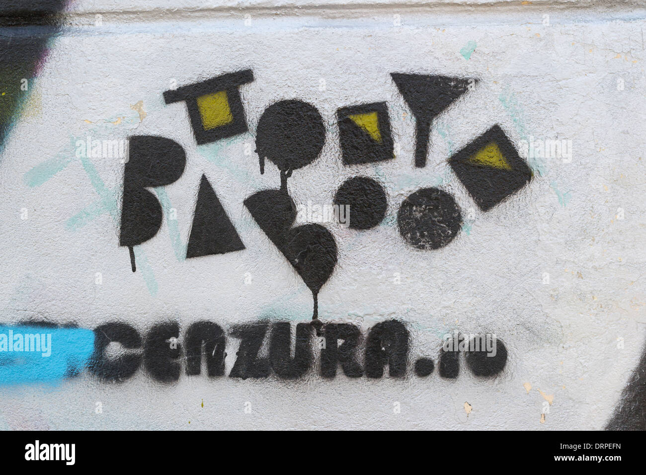 Graffiti street art in Bucharest, Romania Stock Photo - Alamy