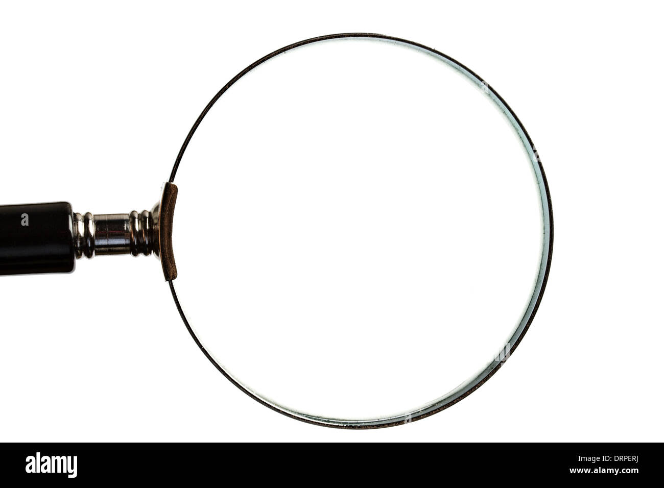 Magnifying glass on white Stock Photo - Alamy