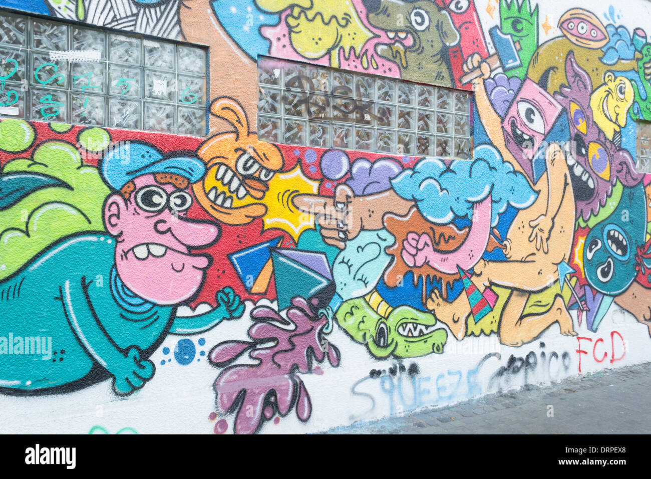 Graffiti street art in Bucharest, Romania Stock Photo - Alamy