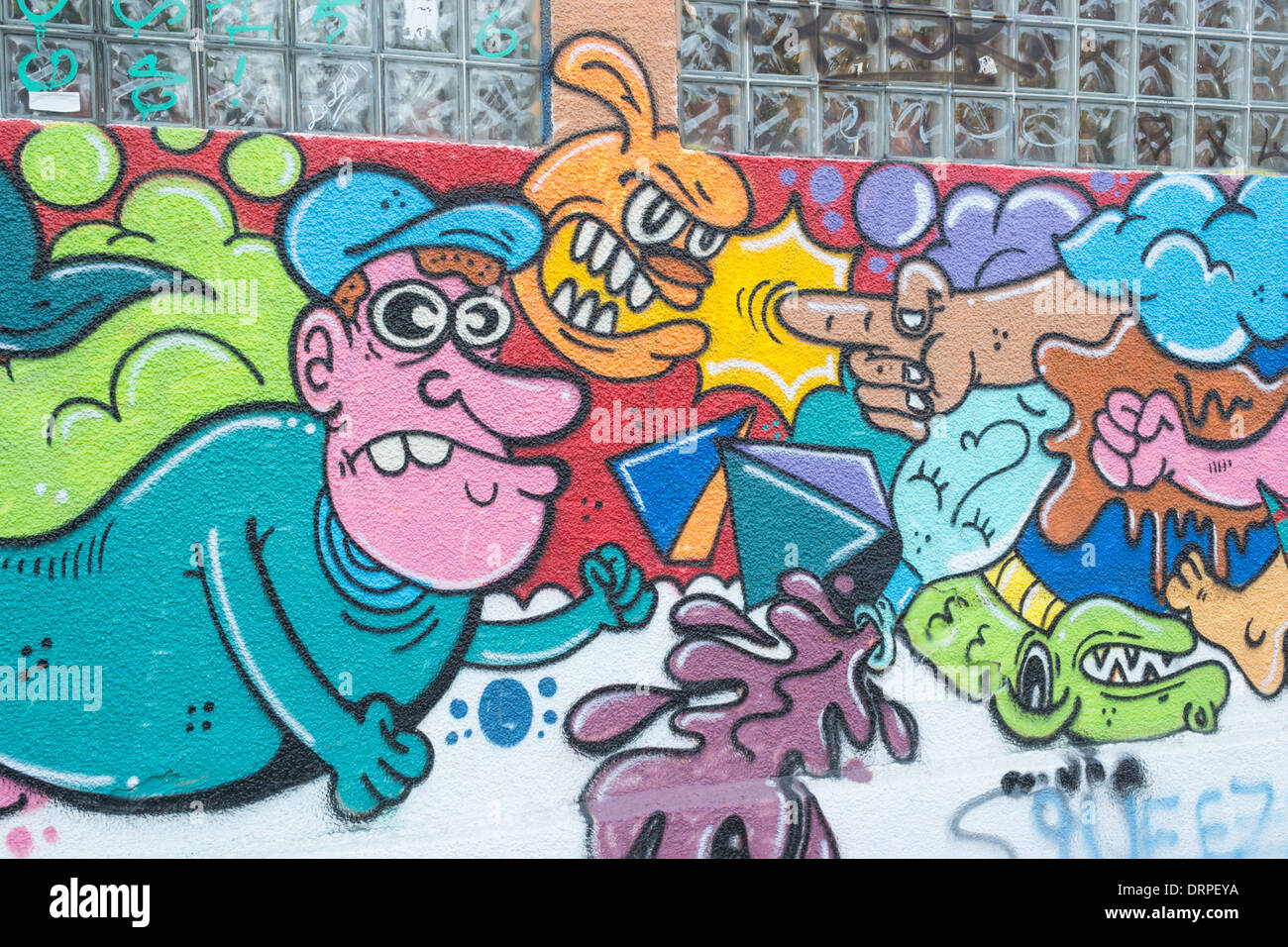 Graffiti street art in Bucharest, Romania Stock Photo - Alamy