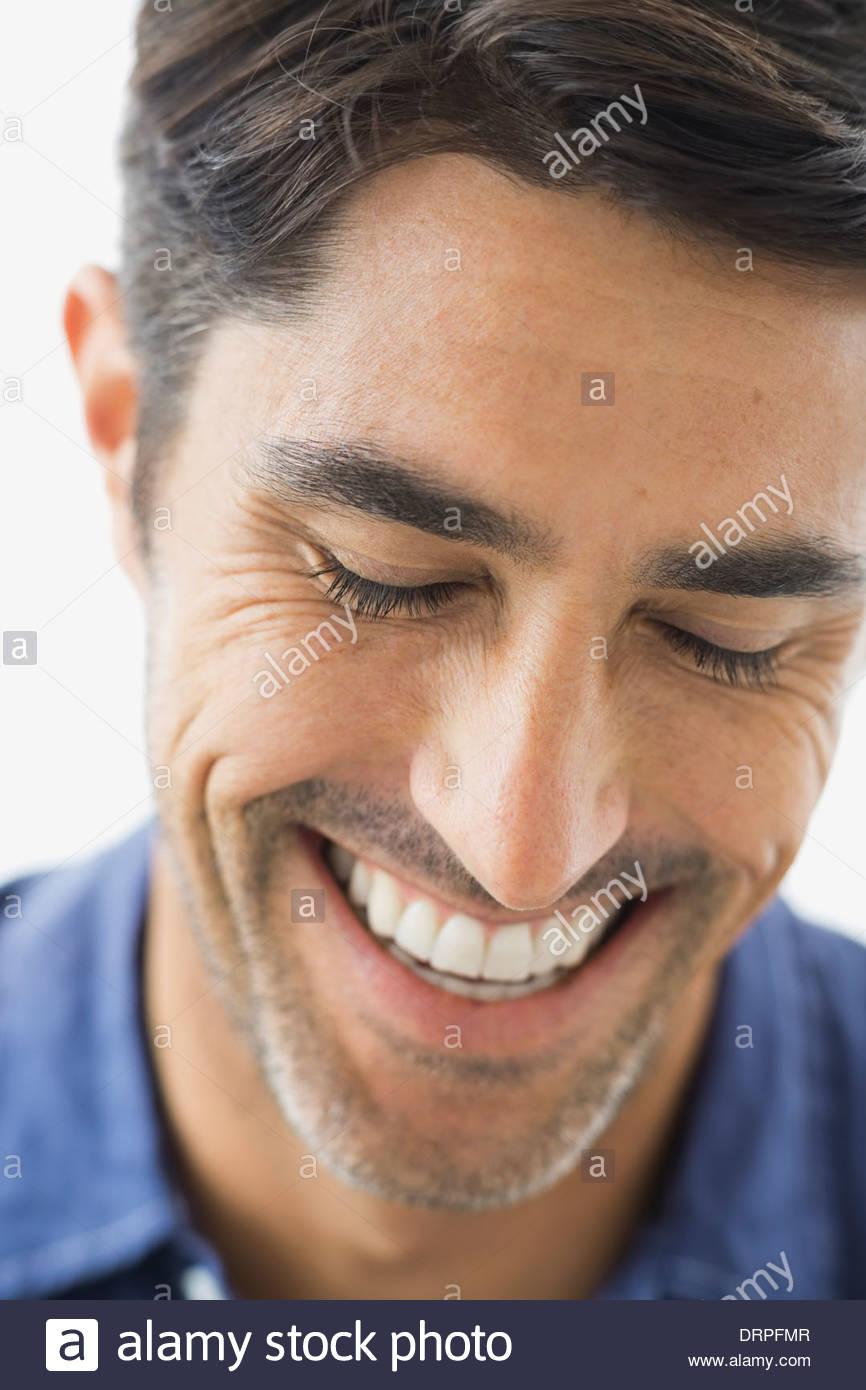 Man candid smile hi-res stock photography and images - Alamy